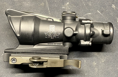 Trijicon ACOG Rifle Scope TA31F 4x32 w/ Green Chevron .223 BDC and GG&G ...
