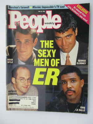 PEOPLE MAGAZINE MAY 20, 1996 SEXY MEN OF ER GEORGE CLOONEY NOAH WYLE LA ...