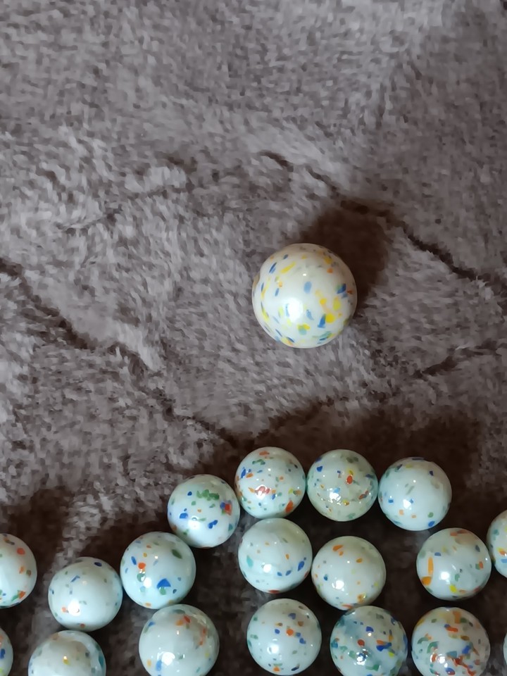 Lot Of 29 Vintage Vitro Confetti Glass Marbles Mixed Bundle Smasher | eBay