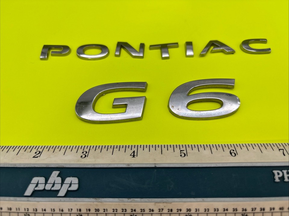 2005-2010 Pontiac G6 Emblem Logo Badge Letters Rear Tailgate Trunk Lid ...