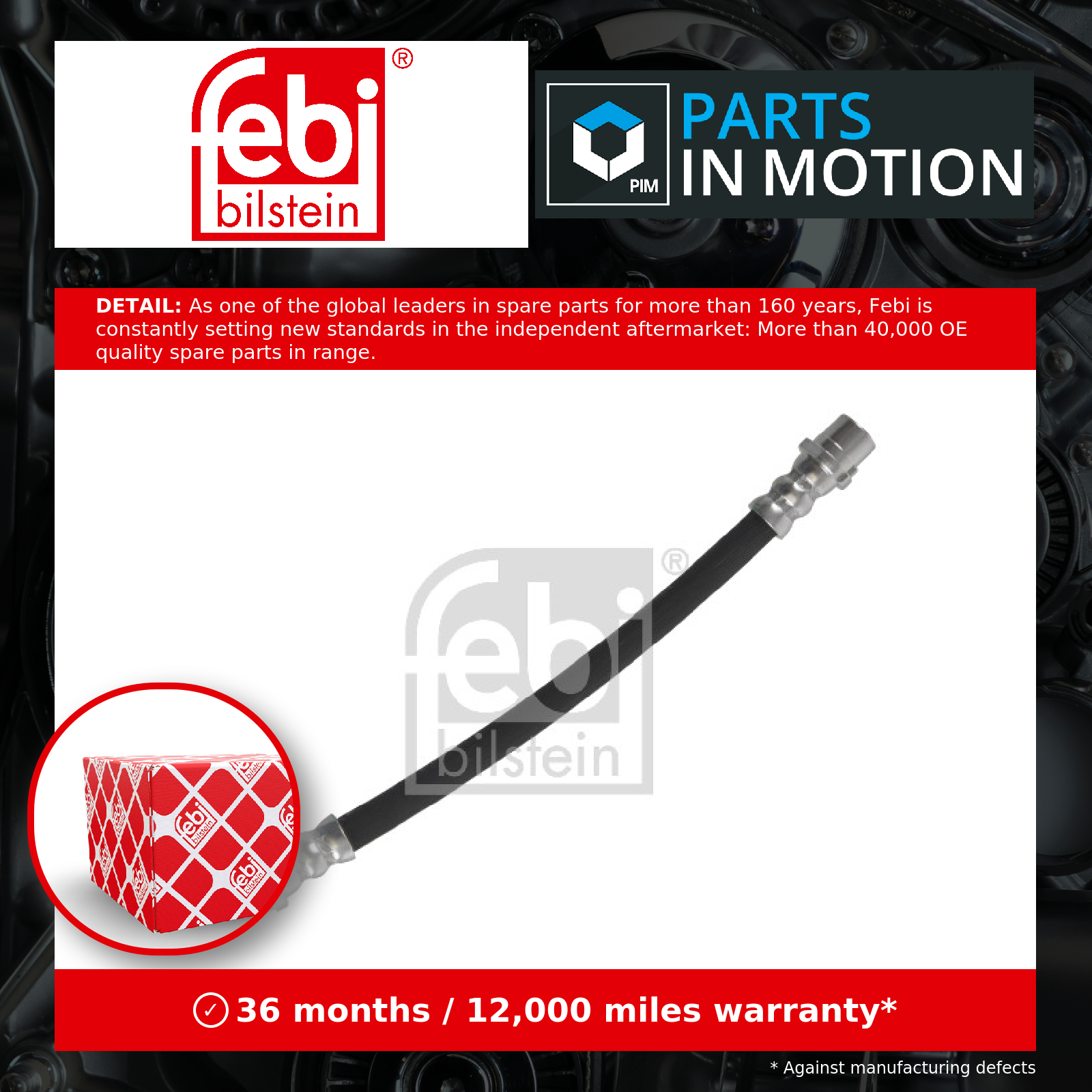 Brake Hose fits OPEL TIGRA R97 1.8 Rear Left or Right 04 to 10 Z18XE ...