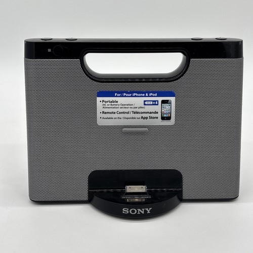 Sony Personal Audio Docking System For iPod 30-Pin RDP-M7iP Missing ...