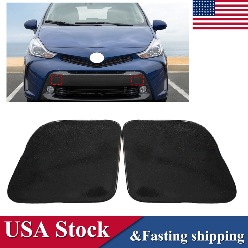 For Toyota Prius V 2014-2017 Pair Front Bumper Towing Tow Hook Eye ...