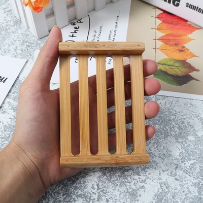 Bath Soap Holder Bathroom Container Handmade Storage Bamboo Tray | eBay ...