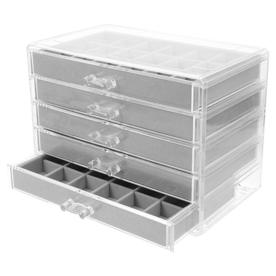 Rock Collection Box Display Case Rock Storage Organizer Crystal Storage ...
