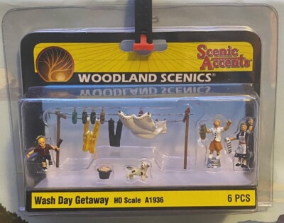 Woodland Scenics Ho Scale - Wash Day Getaway - A1936 - CLS | eBay