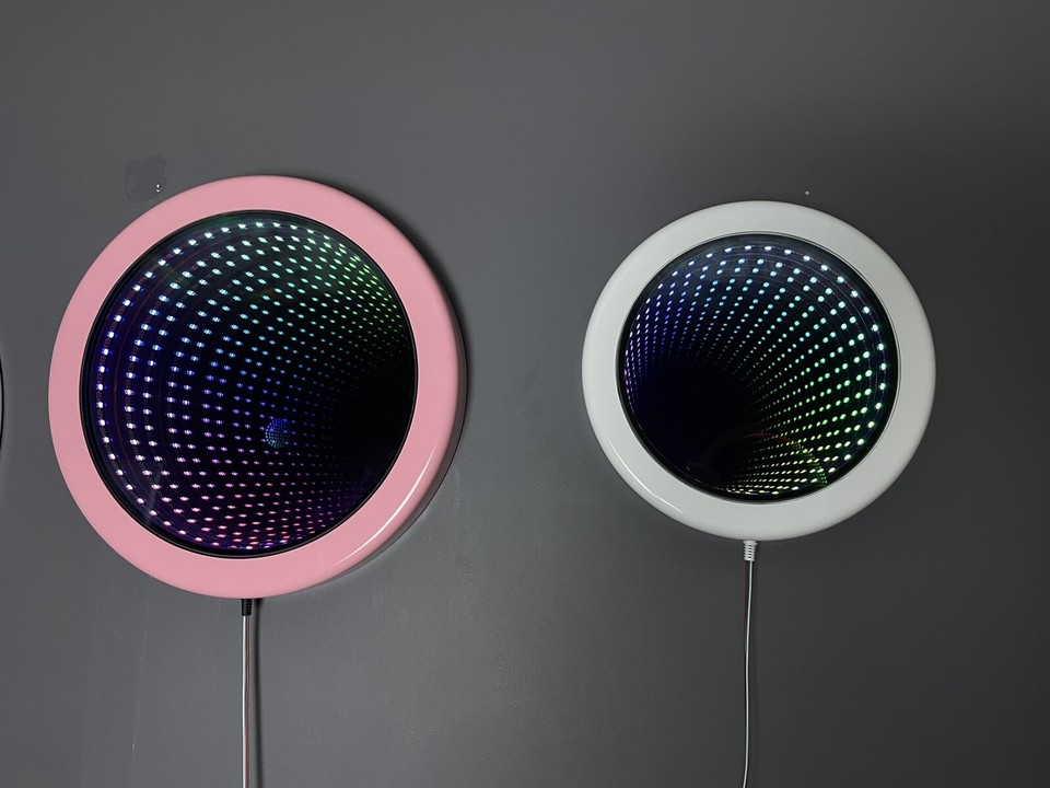 infinity mirror wall decor, 3D mirror, İnfinity Effect, LED Light Wall ...