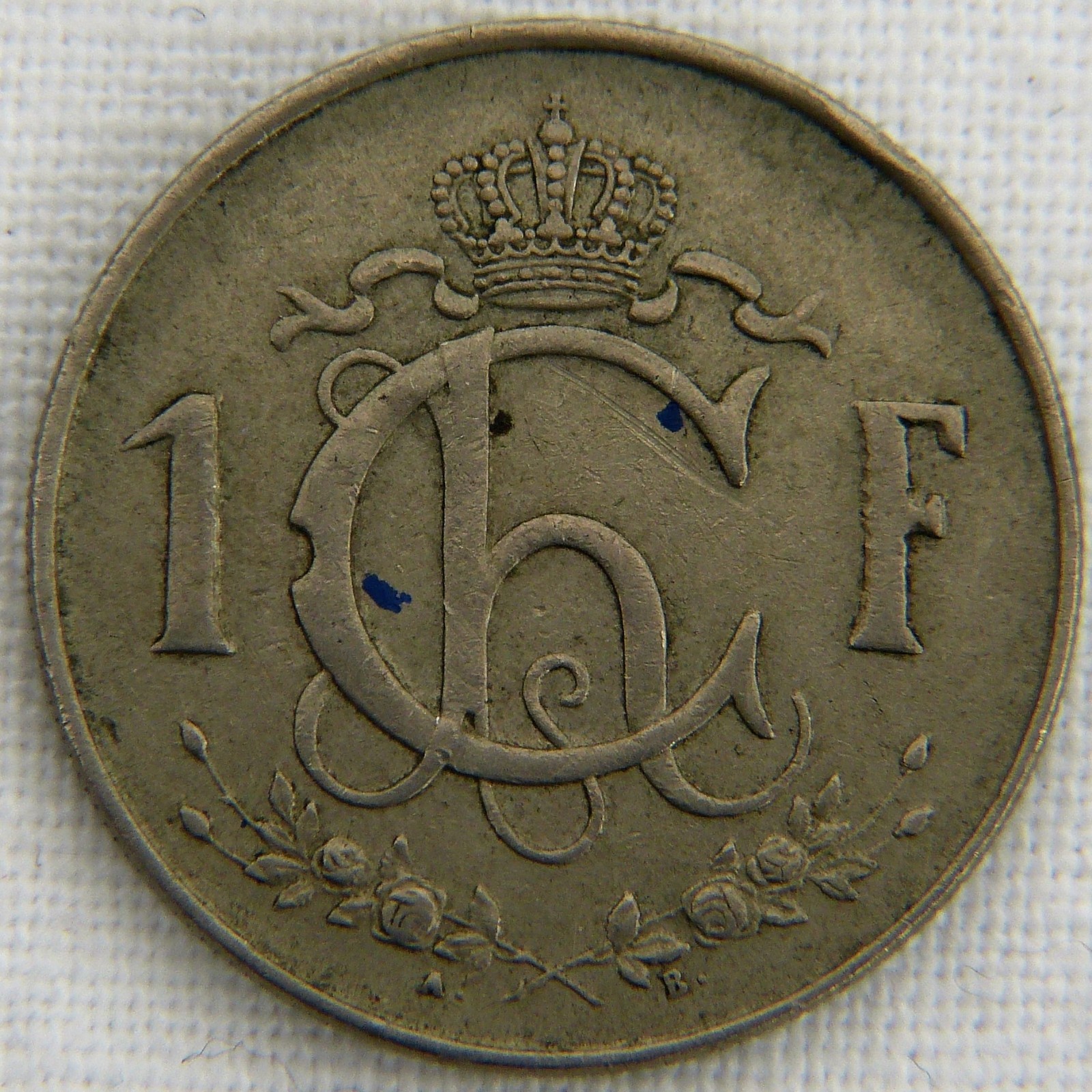 1957 LETZEBURG LUXEMBOURG 1 ONE FRANC LUXEMBURG | eBay UK