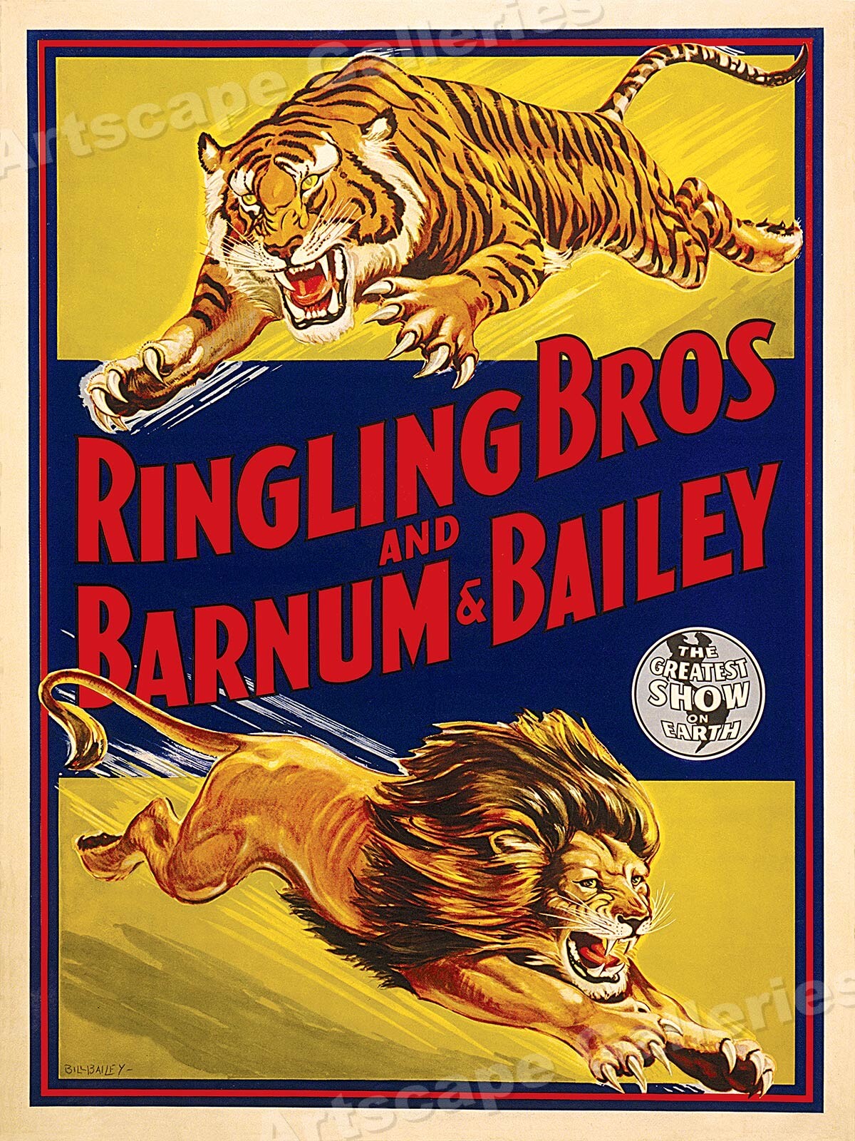 Circus Tiger Posters