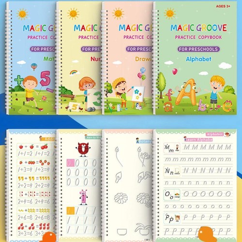 Groovd Magic Copybook Grooved Children's Handwriting Set Gift Pra ...