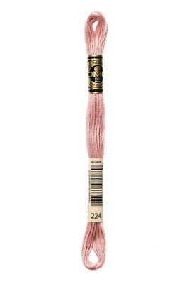 DMC - Color # 224 - (Pink Earthworm ) -- Embroidery Floss -- Per Skein ...