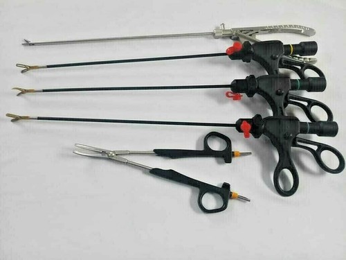 5pcs Laparoscope SS Bipolar Forceps Ruby BiClamp Surgical Instrument CE ...