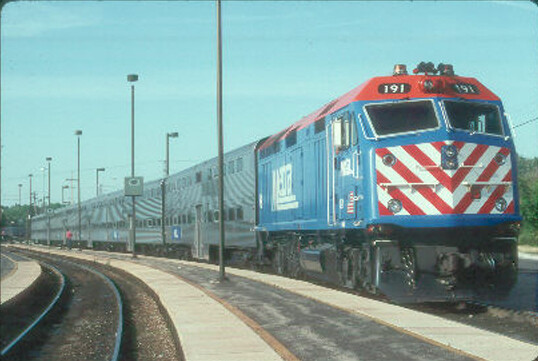 METRA 191 COMMUTER TRAIN #1313 --- Original Slide T1-3 | eBay