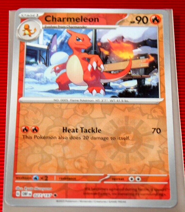 Charmeleon HP90 2023 Collectible Pokemon Reverse Holo Trading Card No ...