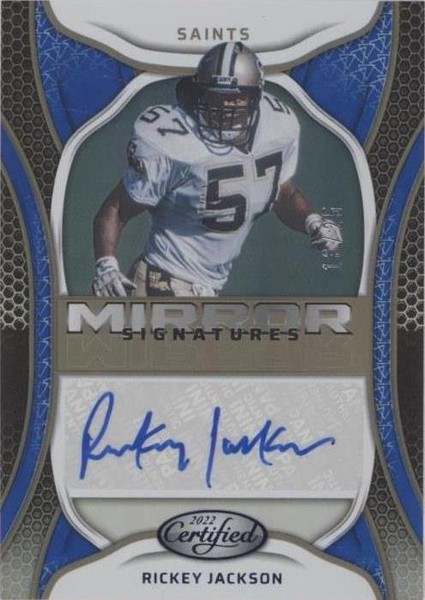 2022 Panini Certified - Mirror Signatures Blue #MS-RJ Rickey Jackson ...