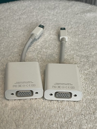 LOT of 2 Genuine OEM Apple A1307 Mini DisplayPort to VGA DVI Adapters ...