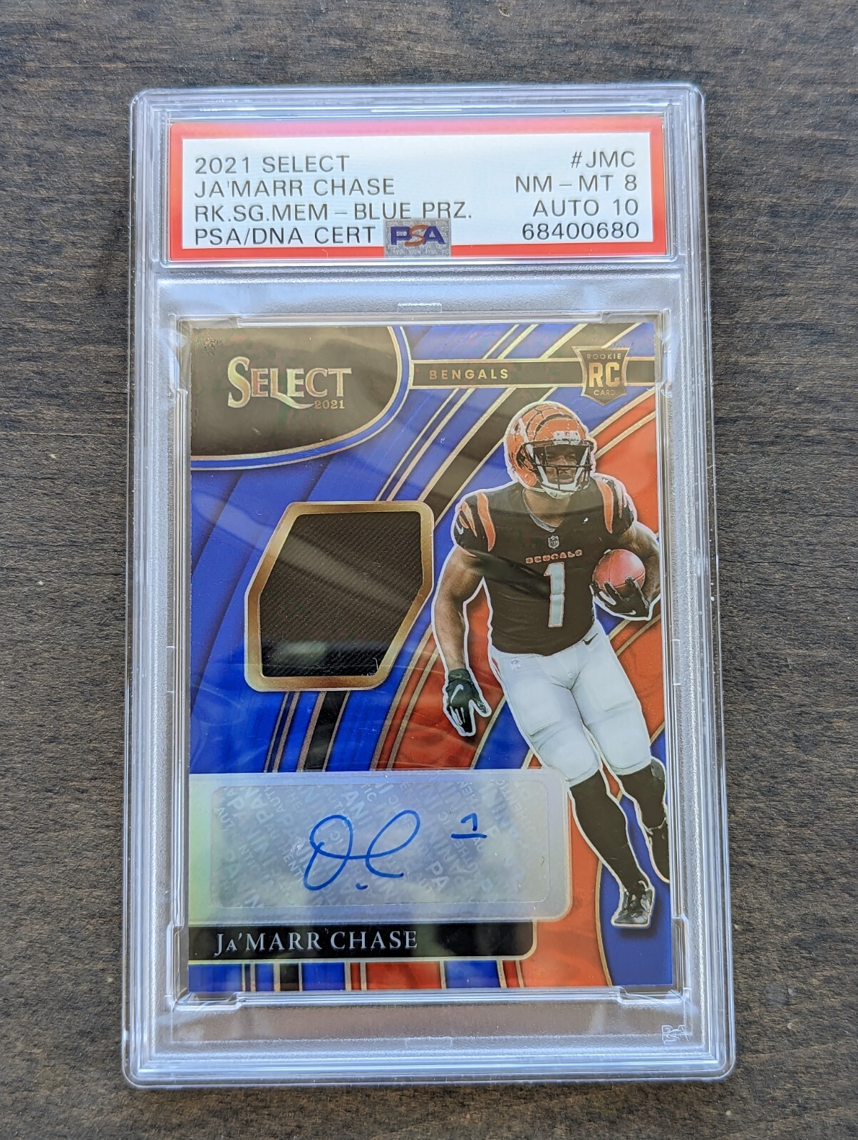 2021 Panini Select - Rookie Signature Memorabilia Ja'Marr Chase #RSM ...