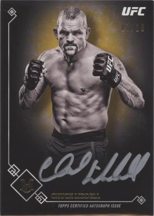 2017 Topps UFC Museum Collection - Autographs Chuck Liddell #MA-CL Gold ...