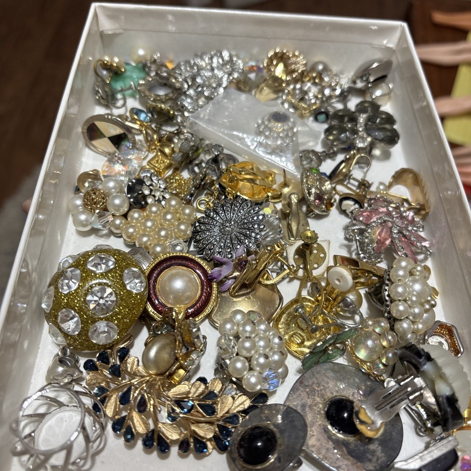 Vintage to New Junk Drawer Jewelry Lot Estate Jewelry Unsearched ...