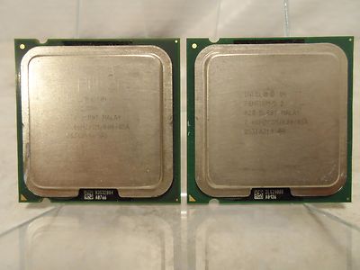 Lot of 2 Intel Pentium D 820 Dual Core 2.80GHz 2MB 800 MHz / SL88T ...