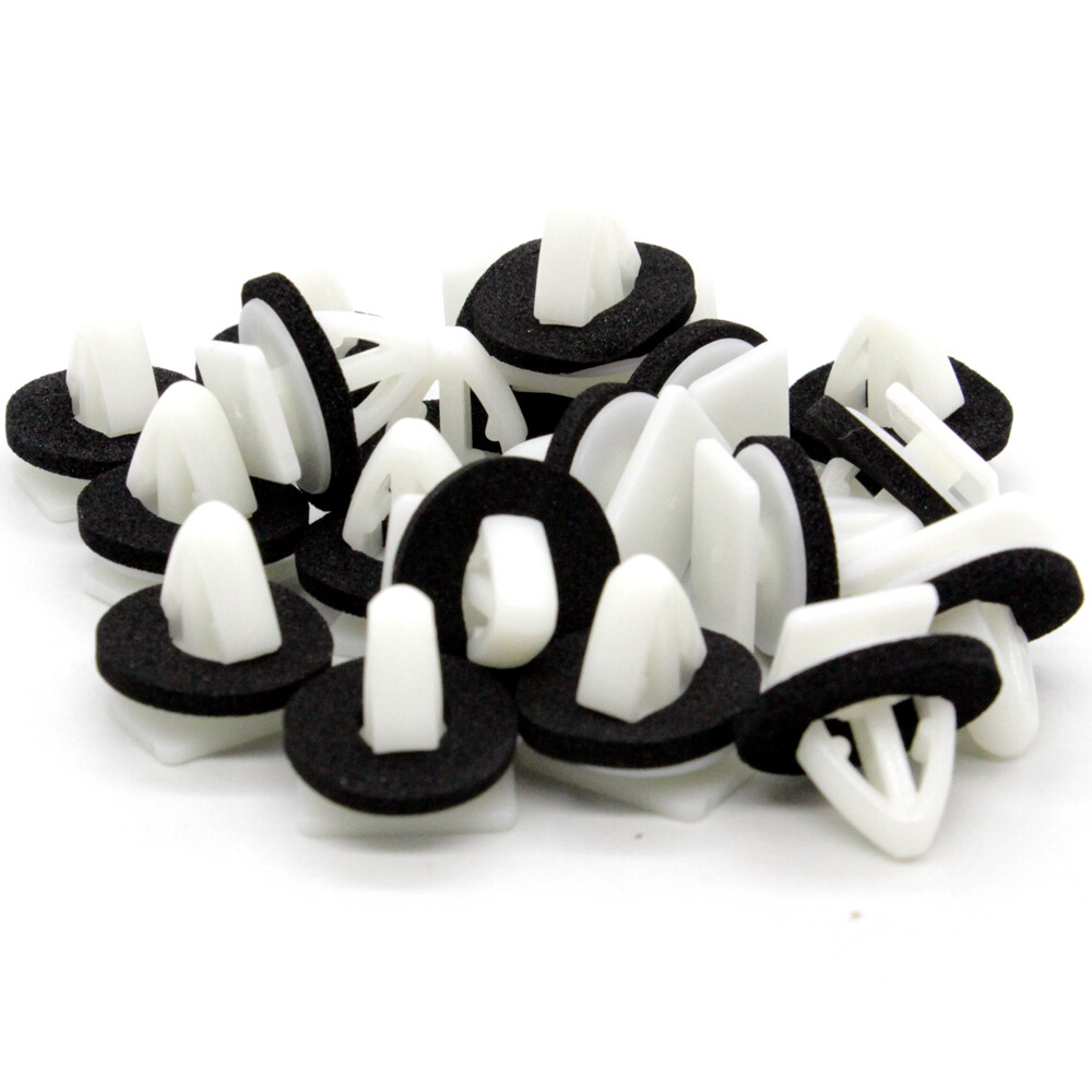 20 Rocker Panel Moulding Clip W/Sealer Nylon Retainer for Hyundai Kia ...