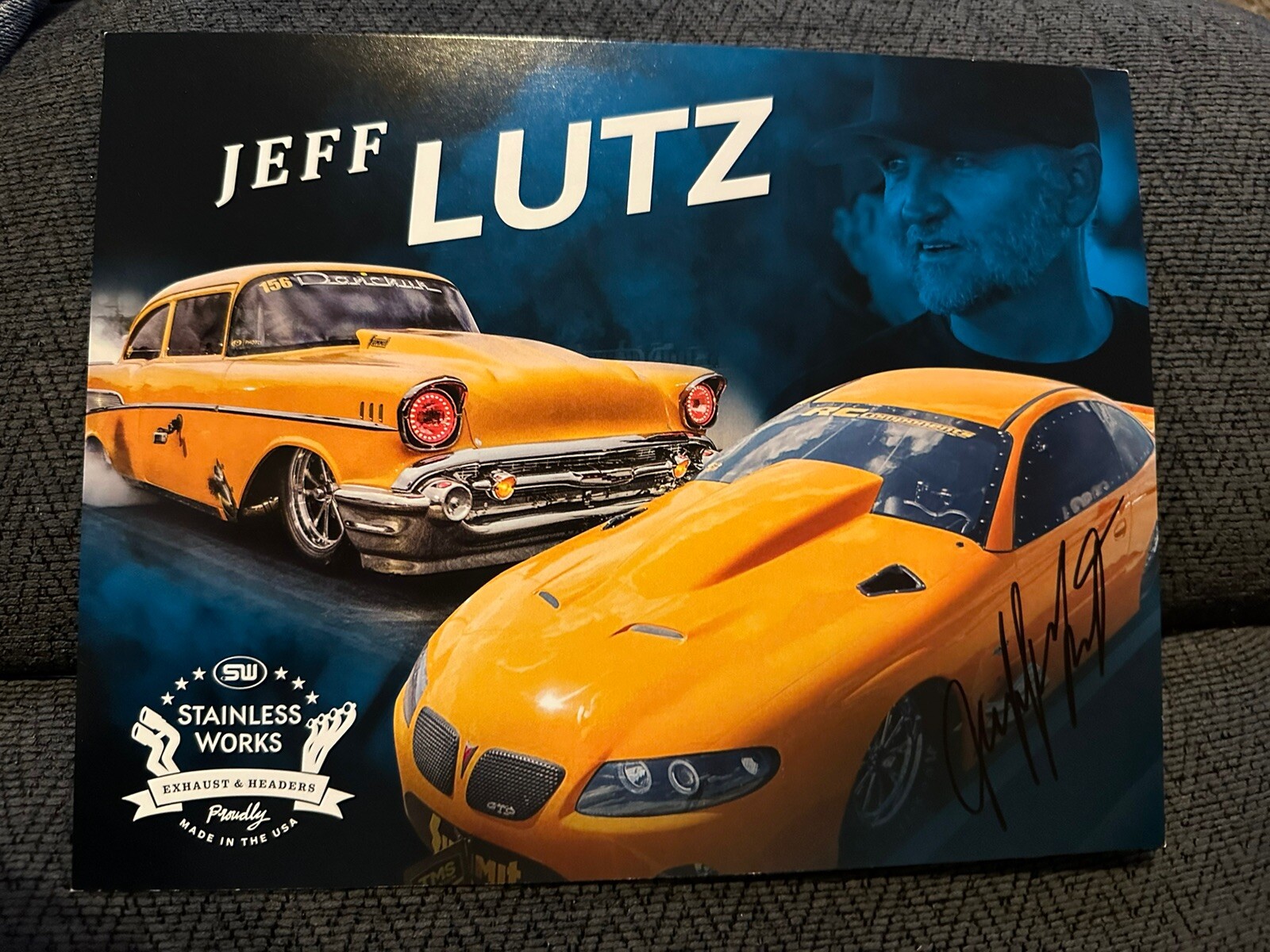 Street Outlaws Jeff Lutz Signed Promo Card Racing Discovery Channel | eBay