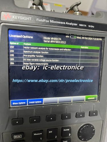 Agilent Keysight N9917A FieldFox 18GHz RF Cable Antenna Combination Analyzer#ic | eBay