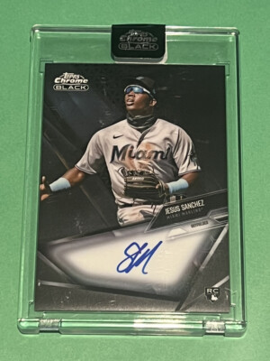 2021 Topps Chrome Black #CBA-JSA JESUS SANCHEZ ROOKIE AUTO UNCIRCULATED ...
