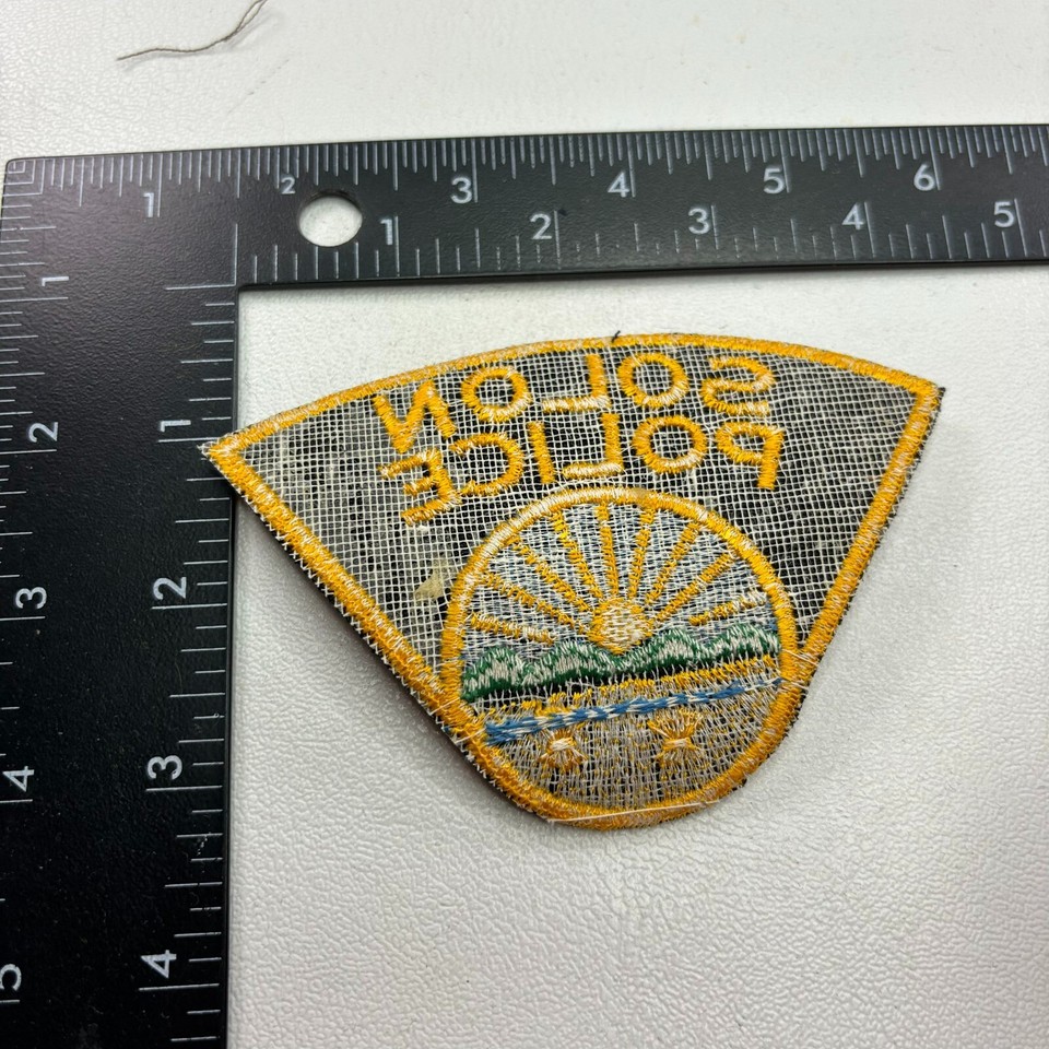 Vintage Ohio SOLON Police Shoulder Patch 39D6 | eBay
