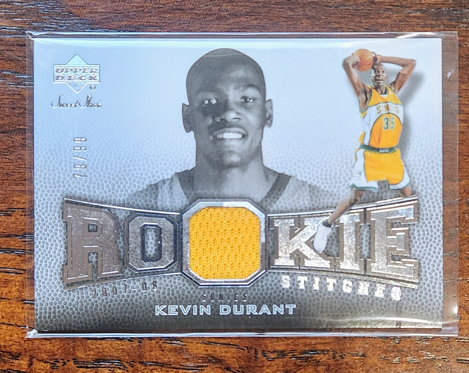 2007-08 Upper Deck Sweet Shot KEVIN DURANT Rookie Stitches #RS-KD RC ...