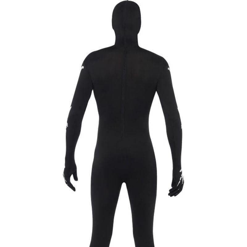 Skeleton Second Skin Costume Adult Black White Glow In The Dark | eBay