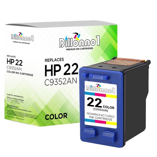 1PK Compatible WithHP 22 Color C9352AN Ink Cartridge for HP Deskjet ...