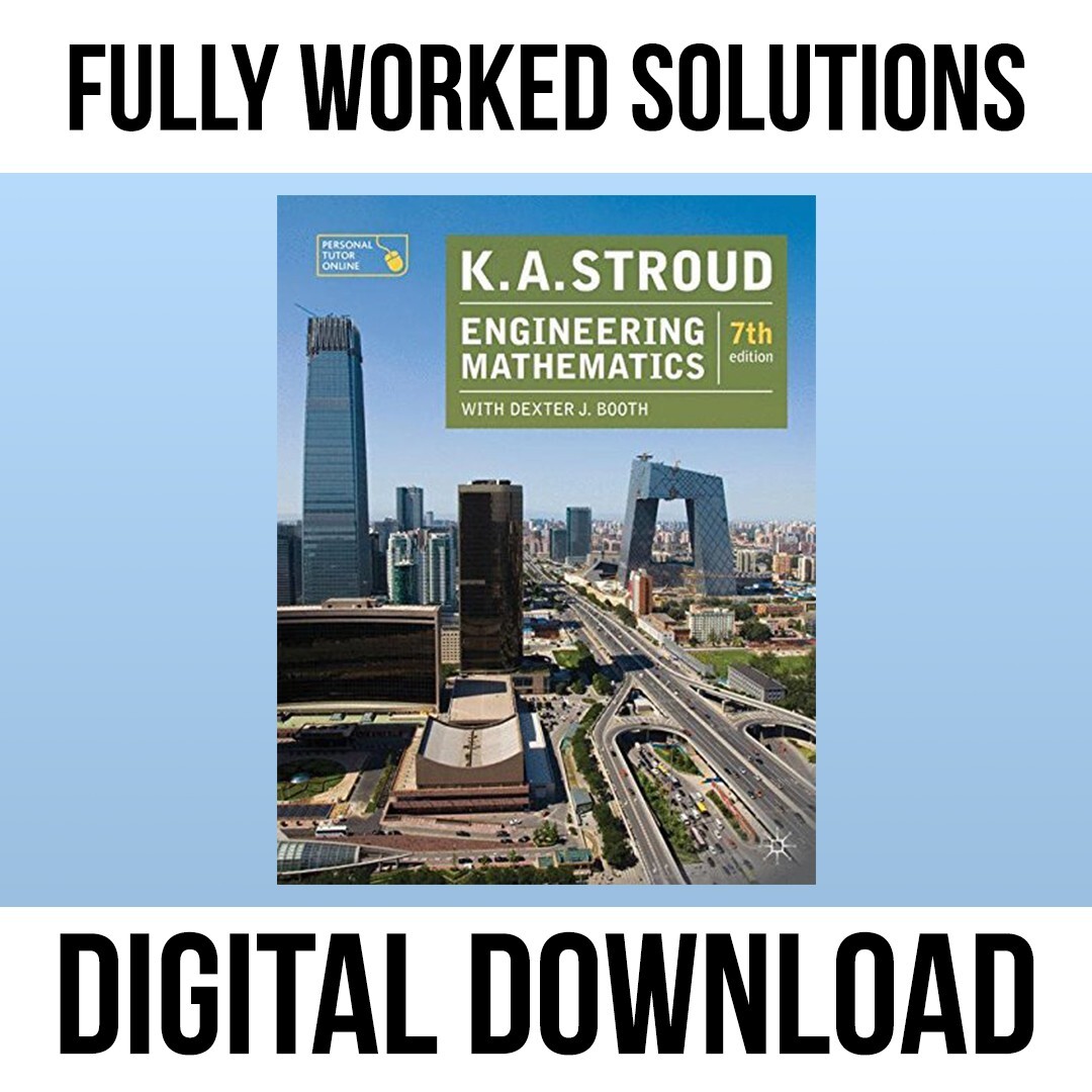 Stroud Engineering Mathematics Edition 7 SOLUTIONS | eBay UK