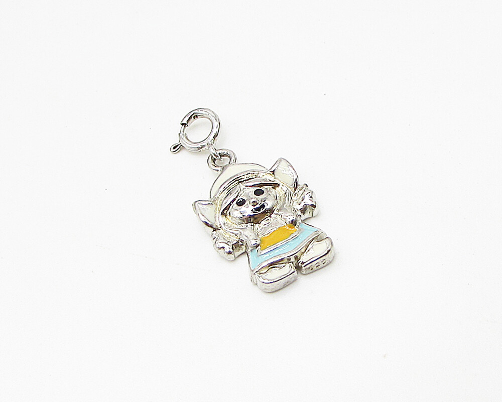 925 Sterling Silver - Enamel Animated Character Charm… - Gem
