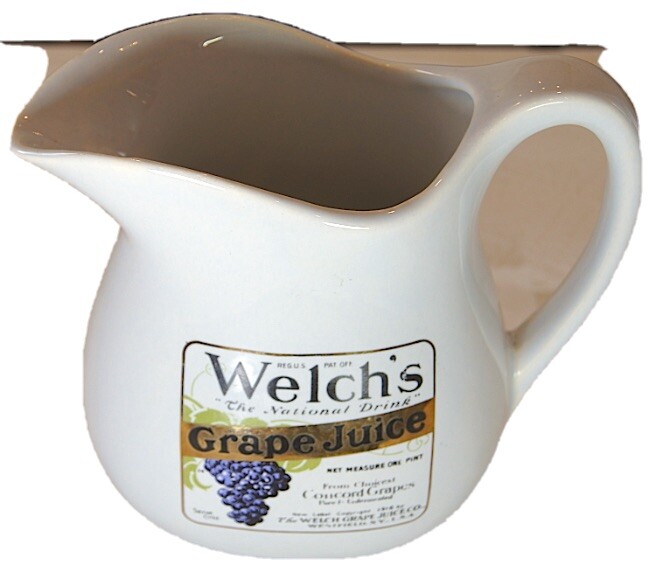 Vtg. McCOY Pottery #365 Welch’s Grape Juice Pitcher Advertising Pitcher ...