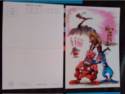 yatterman Zendaman zenderman calendarman Time Bokan vintage postcard | eBay