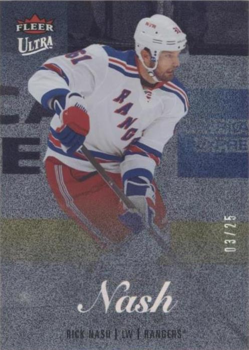 2013-14 Fleer Showcase - Ultra Rick Nash #21 Platinum Medallion /25 for ...
