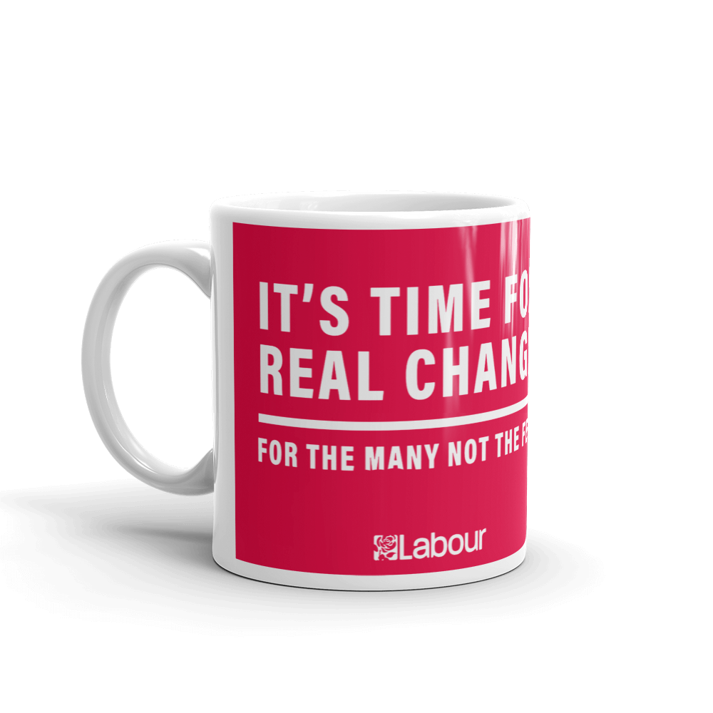 General Election 2019 Labour Party Mug Jeremy Corbyn TIME FOR REAL ...