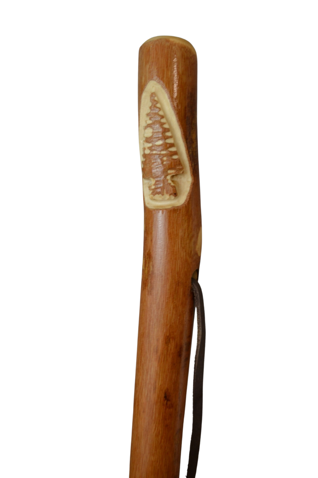 Walking Stick with Arrowhead Carving on Hardwood Staff, Chiefs Staff | eBay