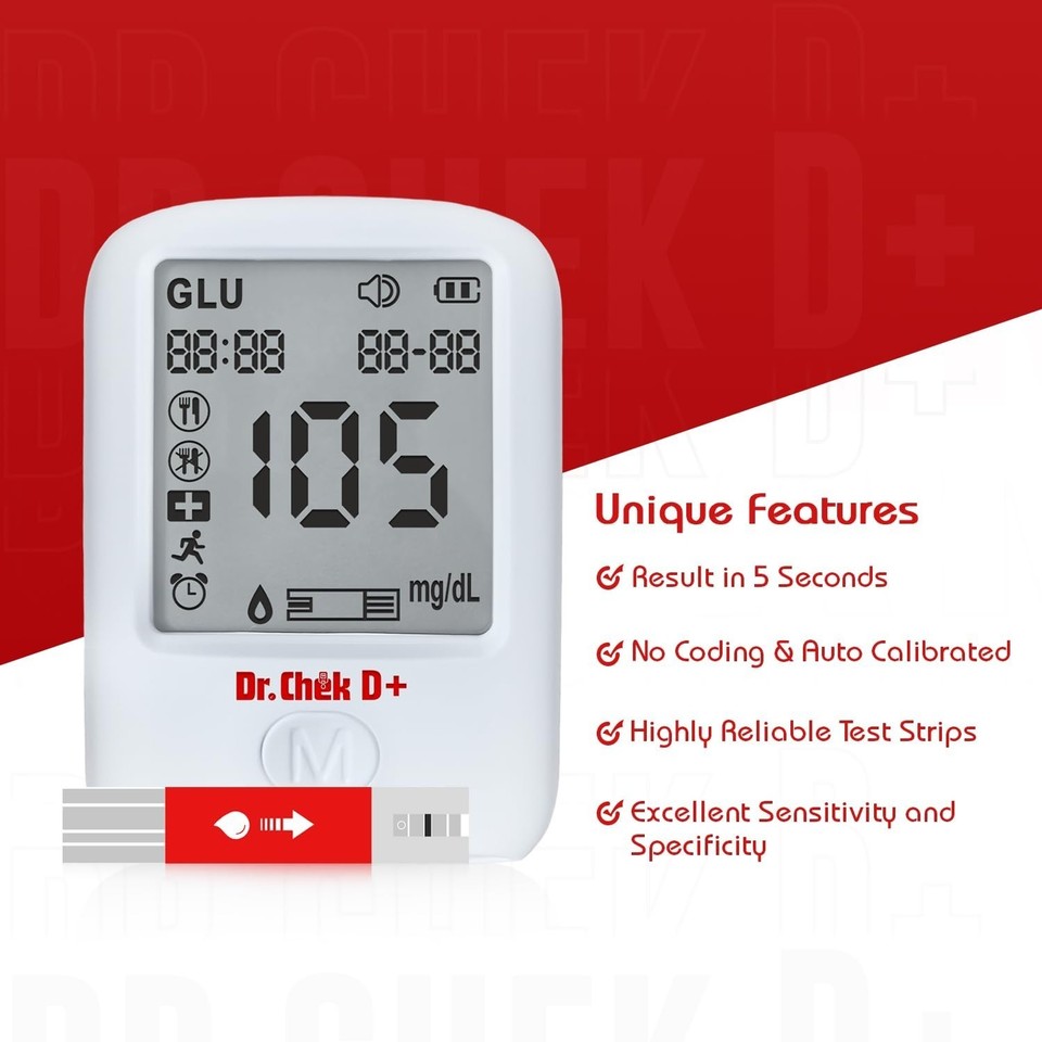 Glucometer Blood Glucose Monitor Kit With 50 Strips 25 Lancets @US | eBay