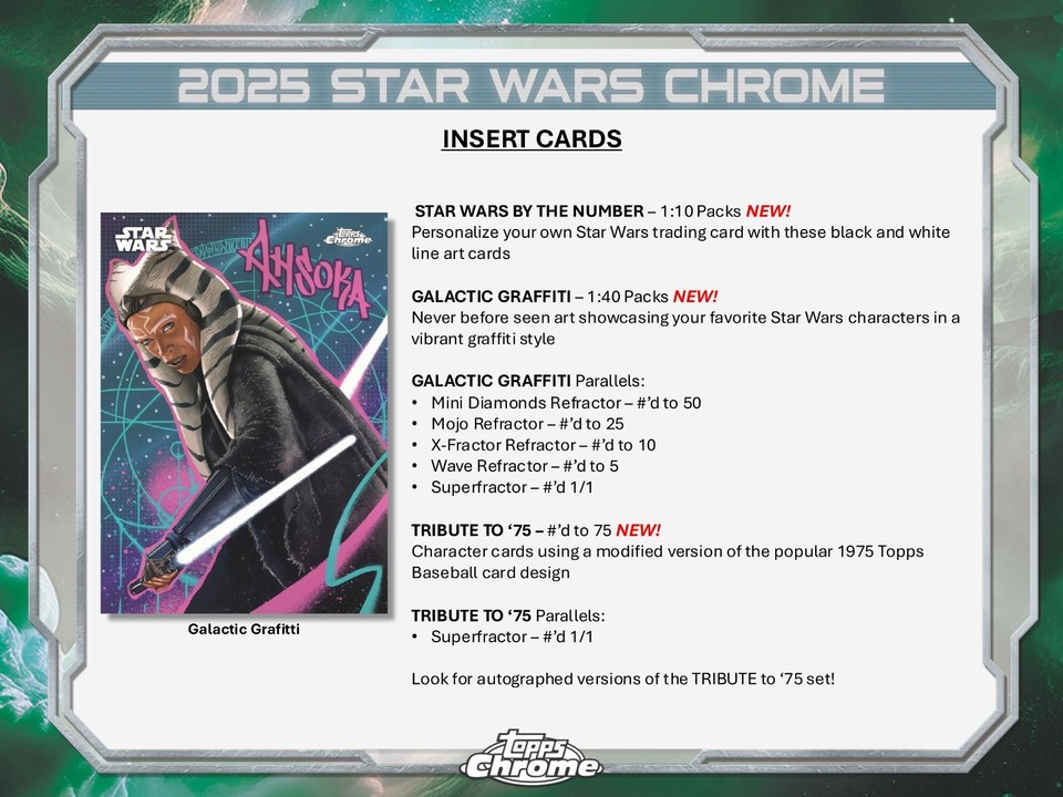 Captain Hayle 2025 Topps STAR WARS CHROME 3 Case (24 Box) Break #2 | eBay