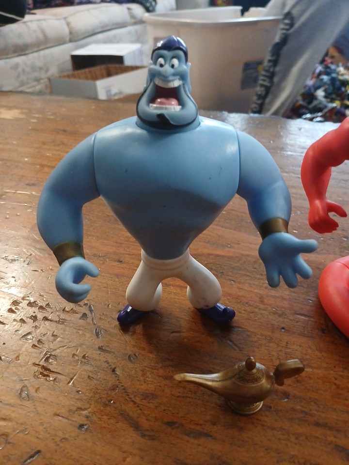 Vintage Mattel Disney Aladdin Evil Red Jafar Action Figure And Baseball ...