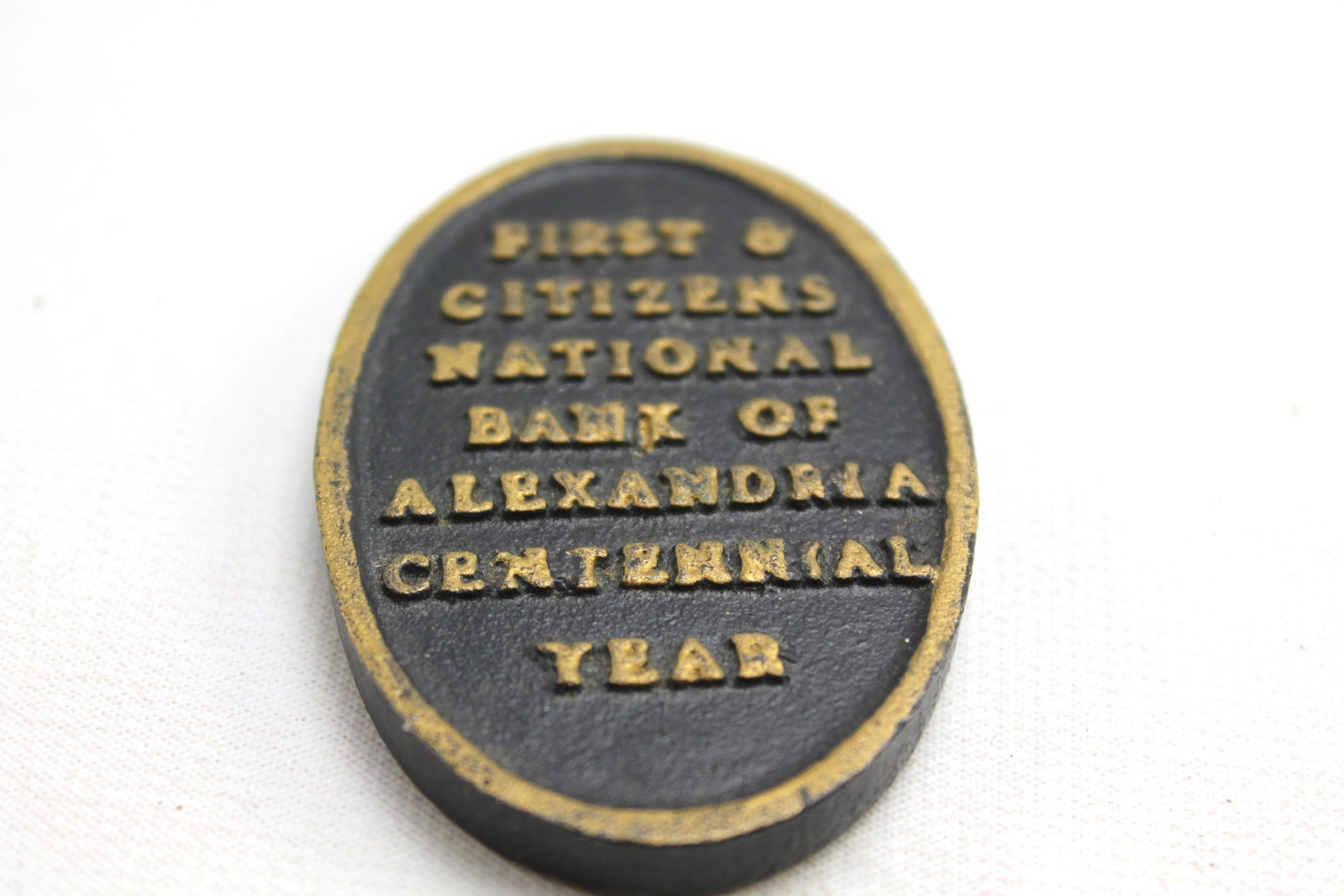 Vintage 1964 First & Citizens National Bank of Alexandria Cast Iron ...