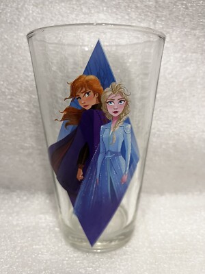 Disney’s Frozen II Anna & Elsa Glass Drinking Cup 16 oz. Tumbler ...