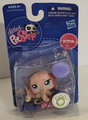 Littlest Pet Shop LPS #1306 Sticker Eye Dachshund Pink w/ Blue Eyes | eBay