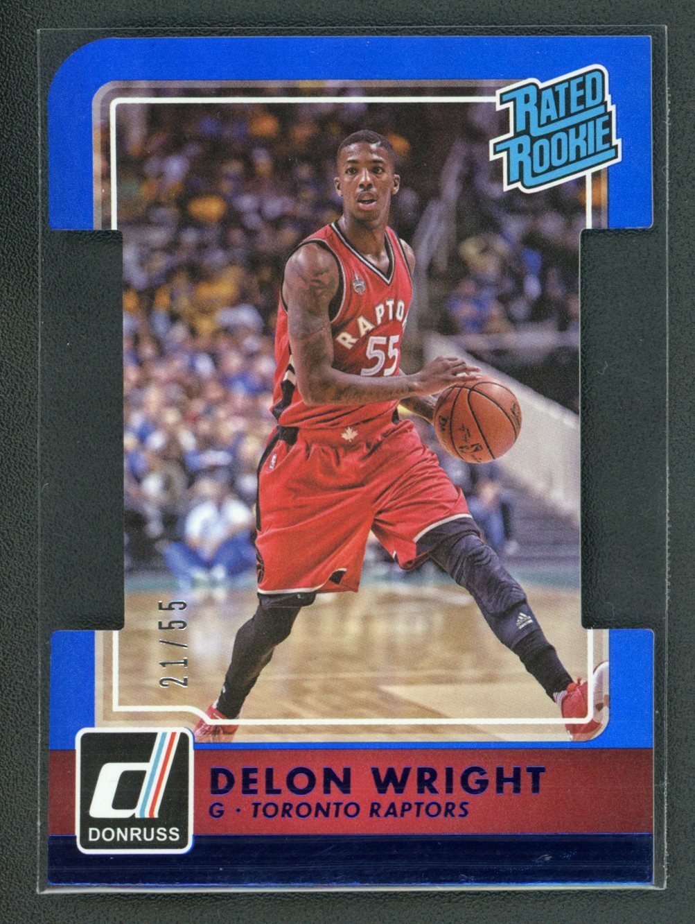 2015-16 DELON WRIGHT 21/55 PANINI DONRUSS DIE-CUT RATED ROOKIE RC #245 ...