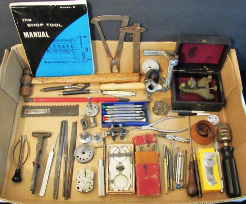 Watchmaker Tools Clock Maker Repair Tool Box Lot used old | eBay