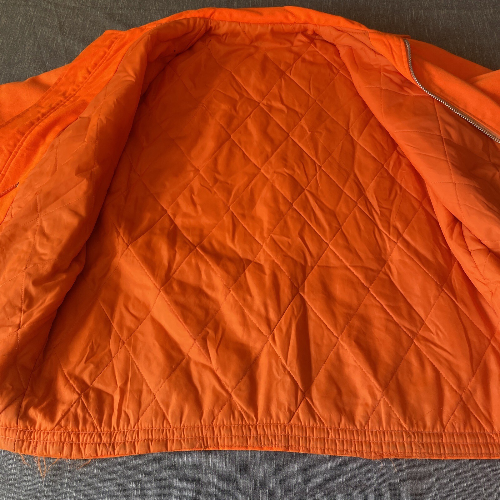 Vintage Blaze Orange Hunting Jacket Insulated Collare… Gem