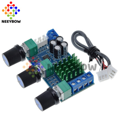 TPA3116D2 12~24V 80Wx2 Dual Chan Digital Treble Bass Pre Amplifier ...