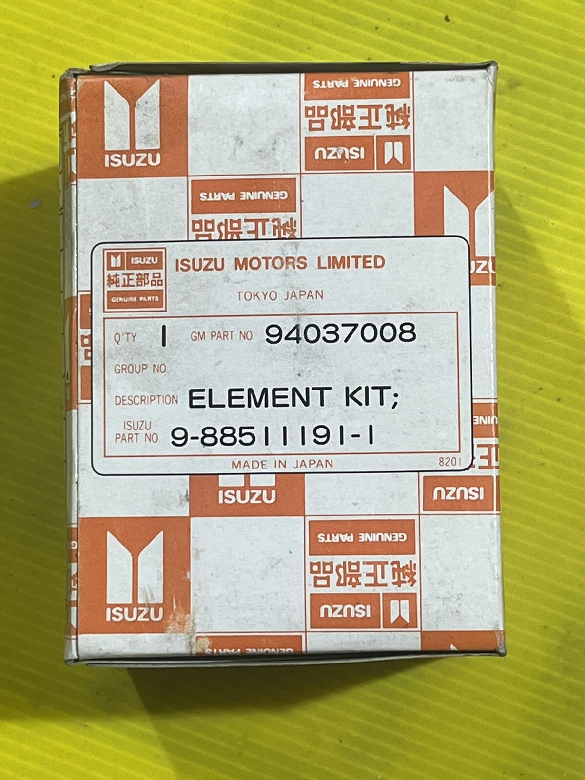 Fuel Filter fits Isuzu LT MR 4BD1 4BG1 6BB1 6BD1 6BG1 9885111911 ...